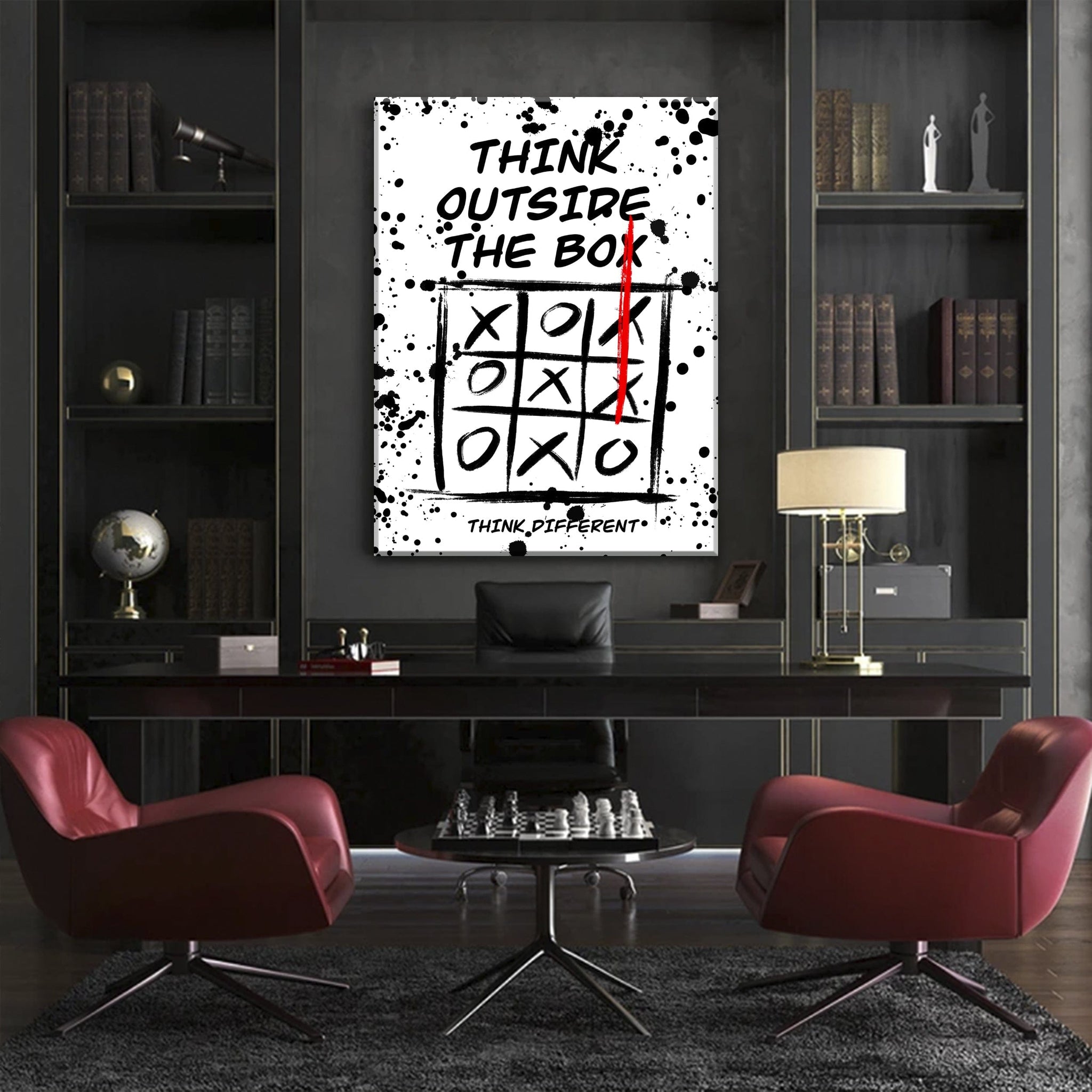 Creative Poster Think Outside The Box Canvas Wall Art | Canvas4Walls