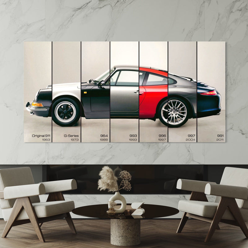 Evolution Porsche Canvas Print, Porsche Wall Art – Canvas4walls