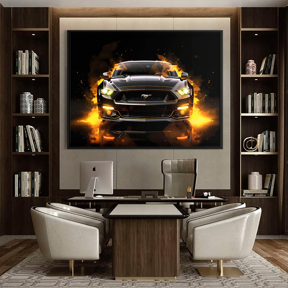 Ford Mustang GT Wall Art | Car Poster Print | Canvas4wall