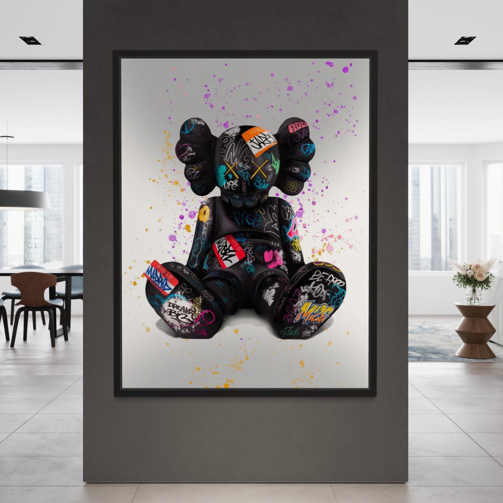 Kaws 2 Canvas Print | Graffiti Wall Art | Canvas4wall