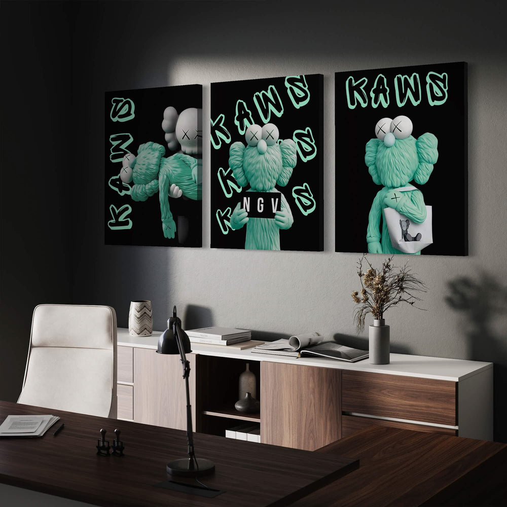 Kaws NGV Canvas Print, Kaws Wall Art