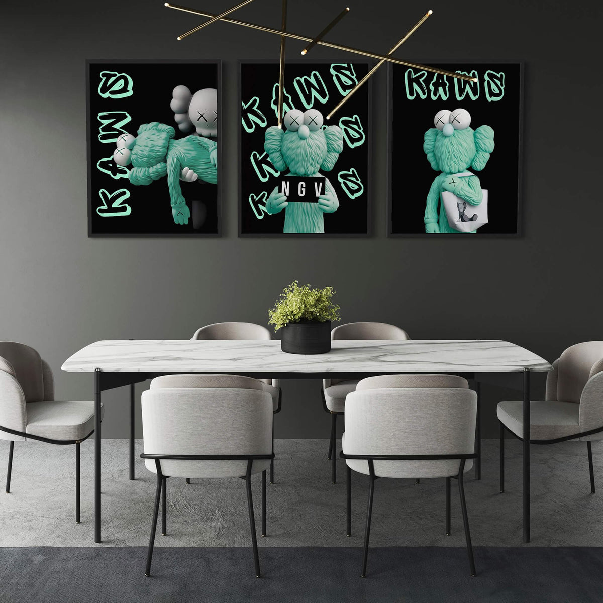 Kaws NGV Canvas Print, Kaws Wall Art