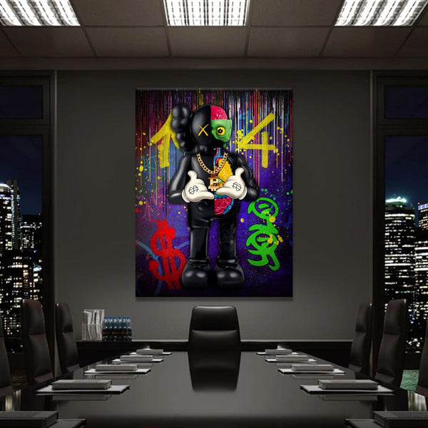 Kaws BTC Canvas Wall Art Print | Canvas4wall – Canvas4walls