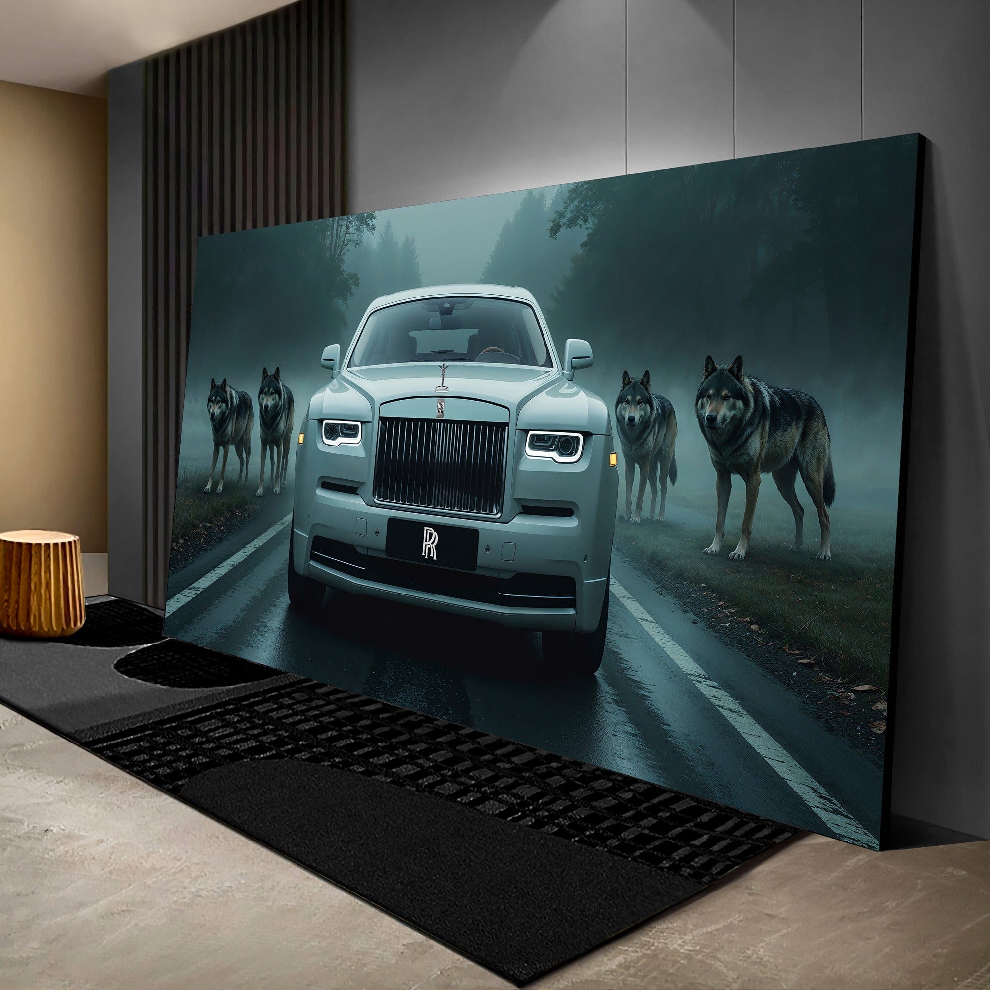Rolls Royce Canvas – White Phantom Wall Art