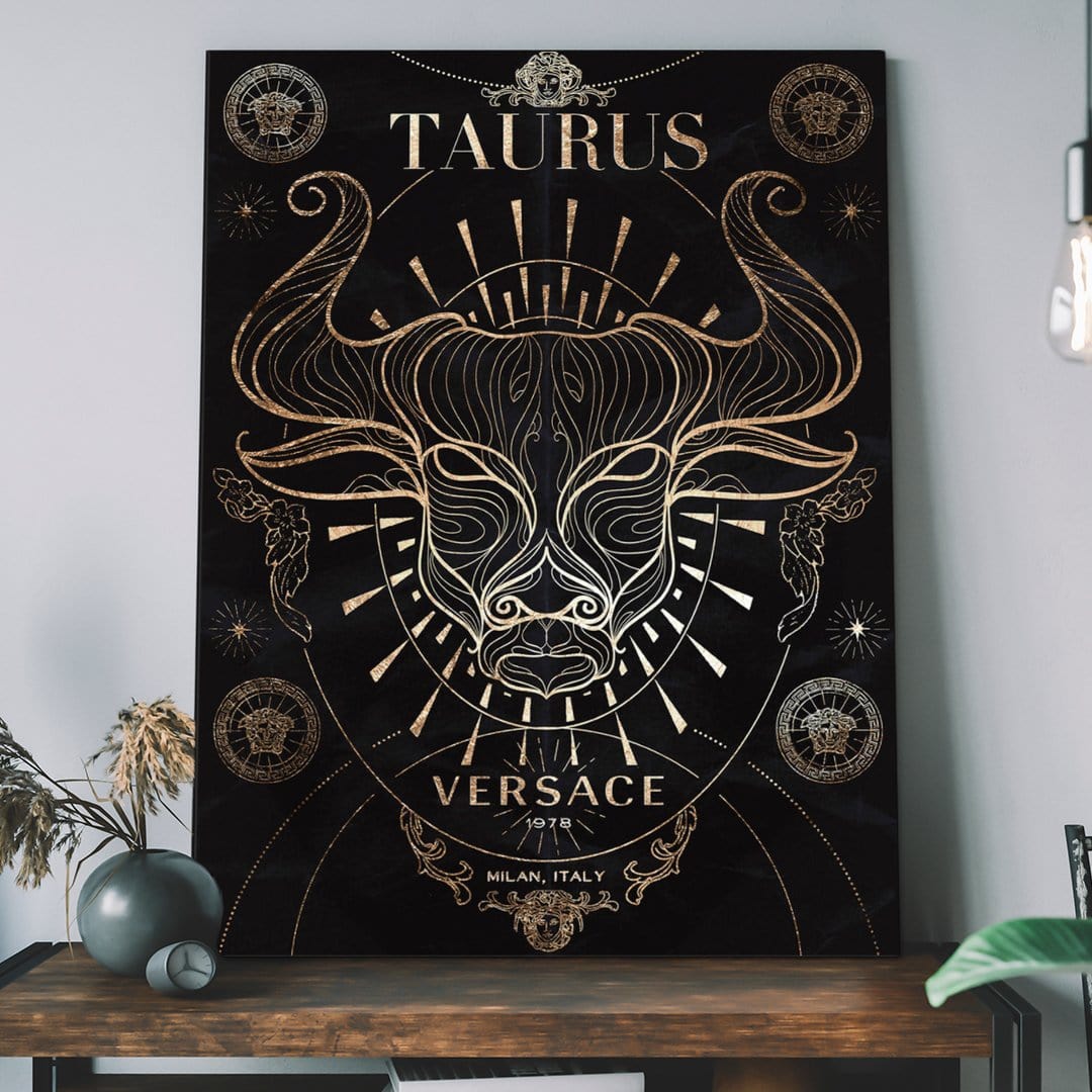 Taurus Wall Art | Zodiac signs Art Canvas Print | Canvas4wall