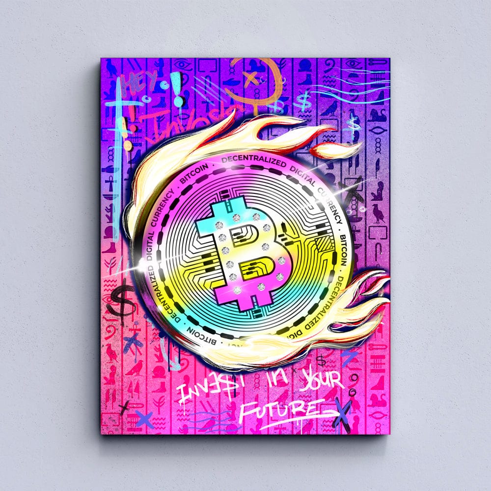 Motivational Wall Art - Invest in Future | Canvas4Wall