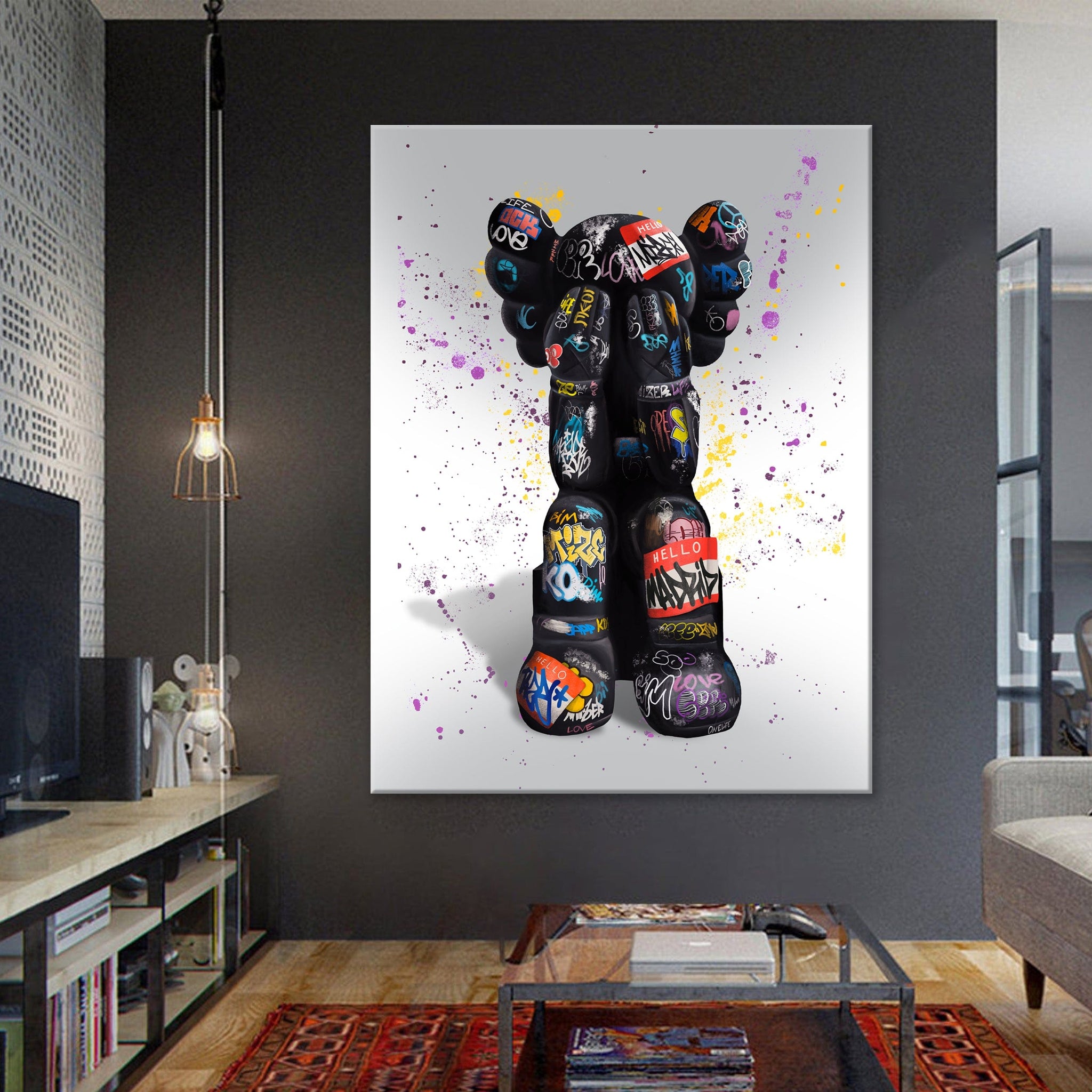 Kaws 1 Canvas Print | Graffiti Wall Art | Canvas4wall