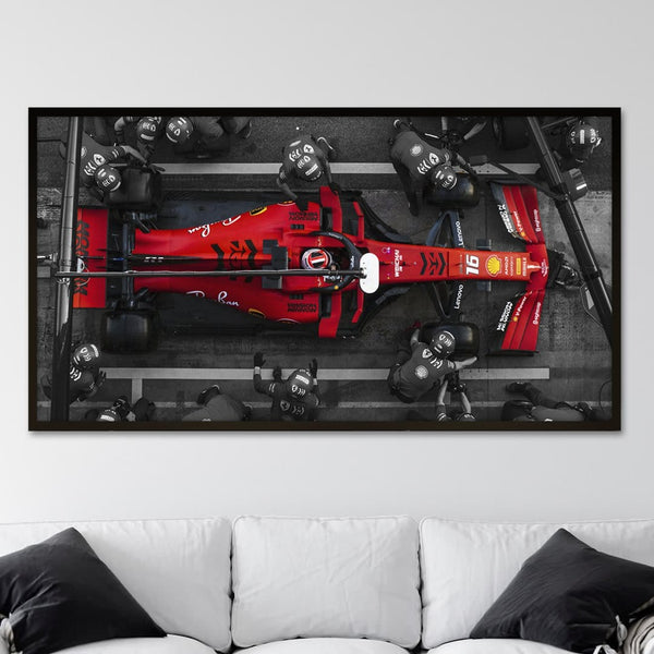 F1 Poster Ferrari - Framed Canvas Wall Art Print | Canvas4Walls ...